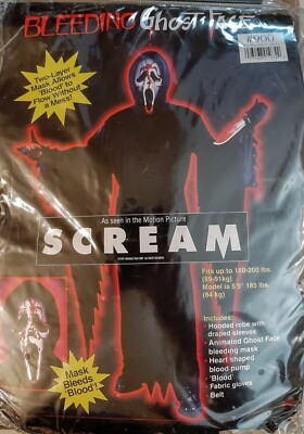 SCREAM Stalker Ghost Face Bleeding Mask Costume Halloween | eBay
