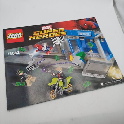 LEGO 76082 Marvel Super Heroes ATM Heist Battle Instruction Manual Book ...