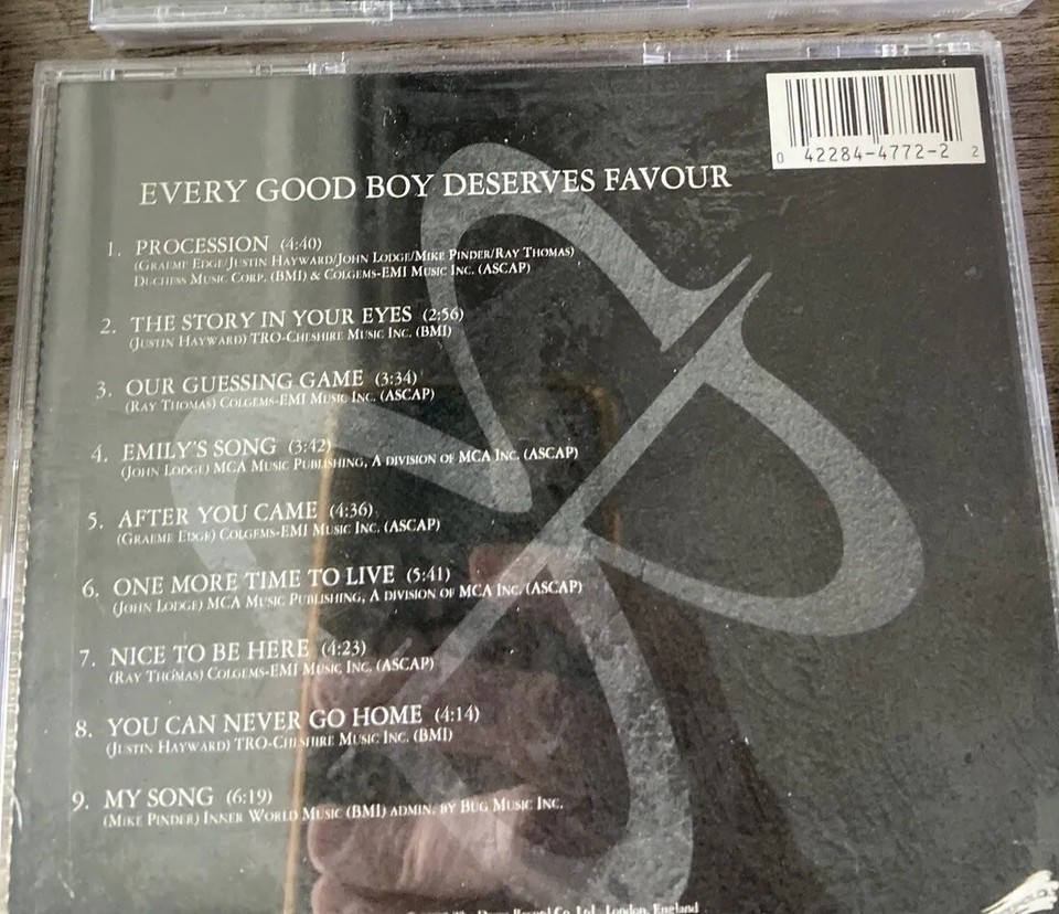 Every Good Boy Deserves Favour CD (1997) Moody Blues Cd Justin Hayward ...