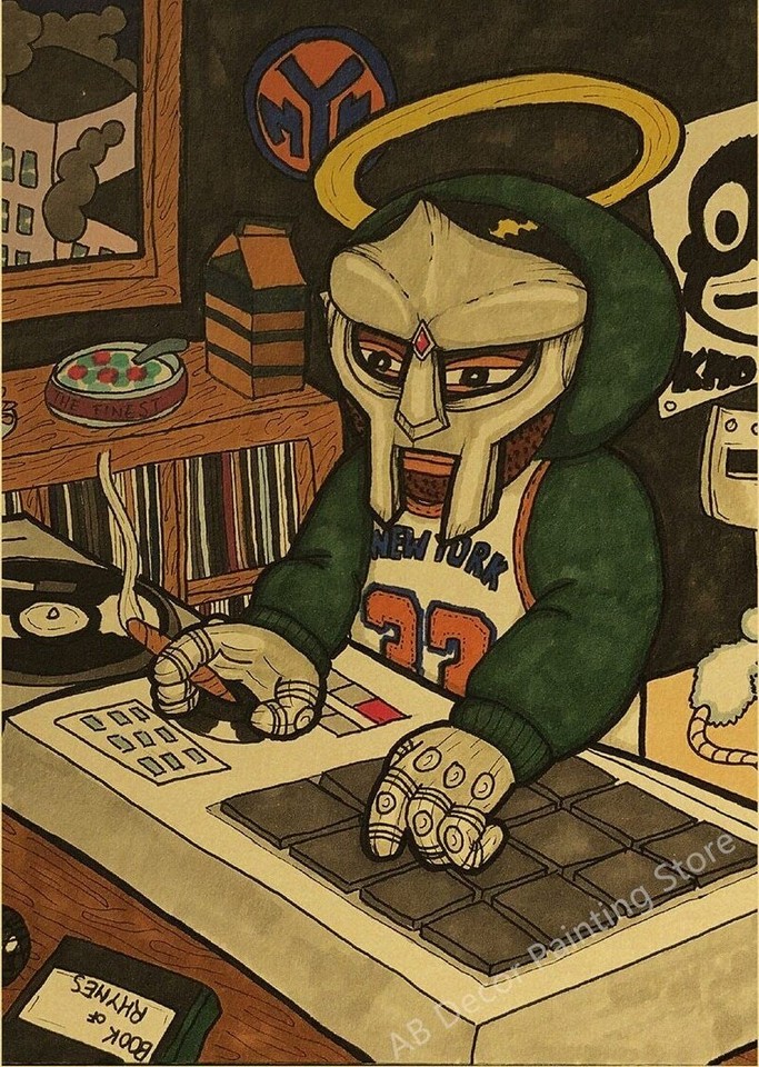 Home Decor Print A3 Wall Art MF DOOM Music Poster Artwork | eBay