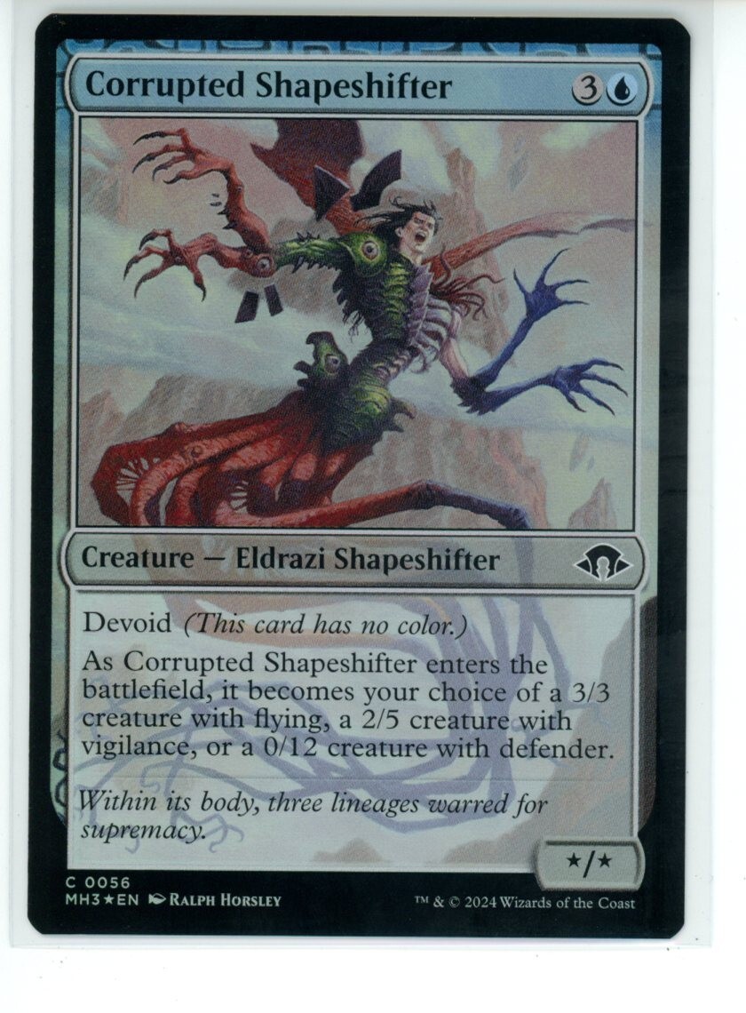 Magic the Gathering Foil Corrupted Shapeshifter Modern Horizons 3 MTG ...