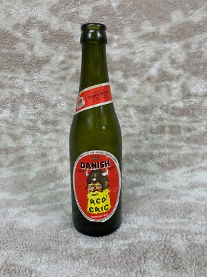 🍺🍺🍺1960's Danish Red Eric Imported Beer Bottle Ceres Breweries Denmark ...