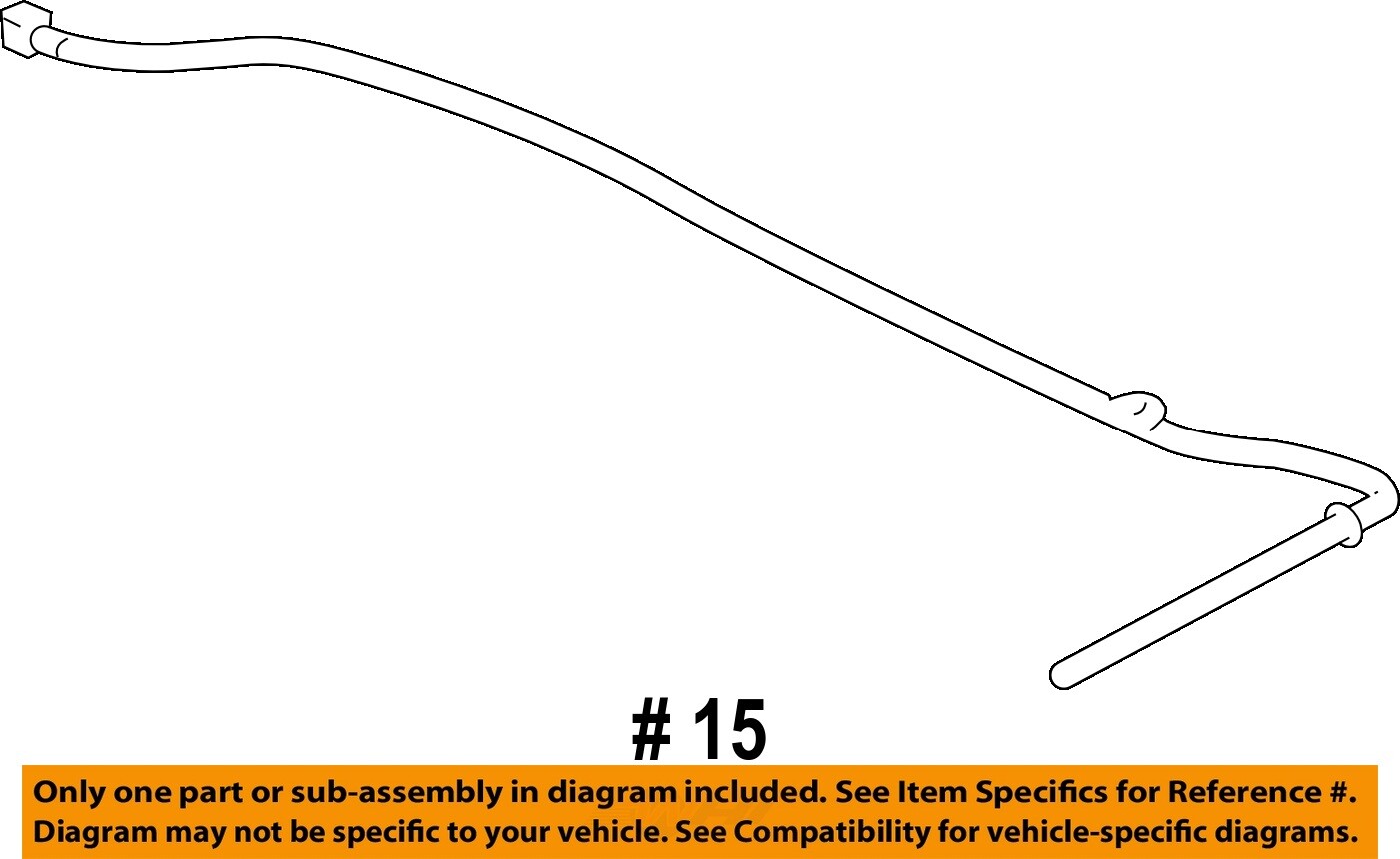 2007-2014 TAHOE YUKON WINDSHIELD WASHER FLUID HOSE TO SPRAYER NOZZLE GM ...