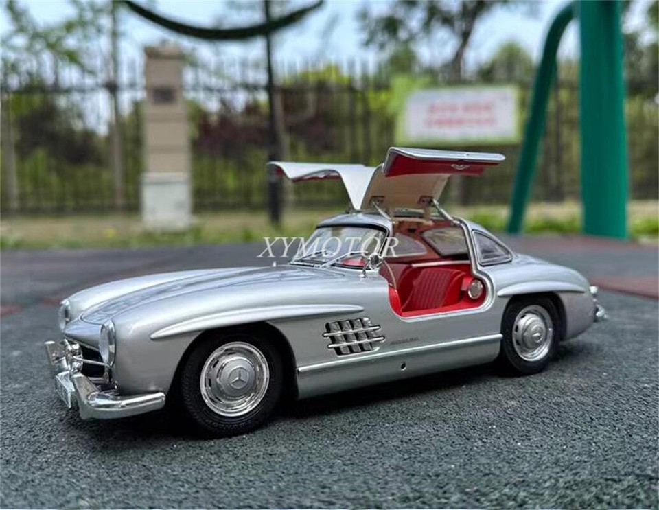 Schuco 1/18 Benz 300 SL Coupe W198 Gull Wing Gate Diecast Car Model ...