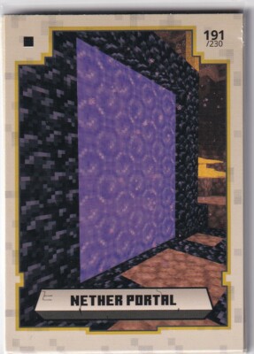 Minecraft Papercraft Nether Portal Template