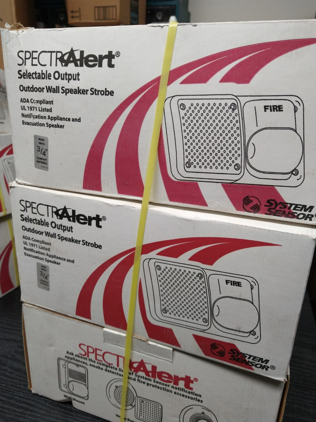 Spectalert SP2R1224MCK System Sensor Outdoor Wall Speaker/strobe Red ...