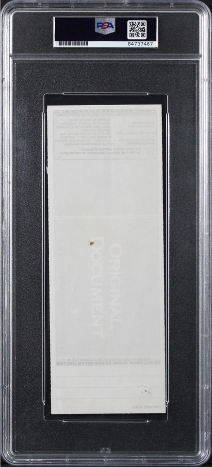 Barack Obama Authentic Signed 3x8 Check Auto Graded Mint 9! PSA/DNA ...