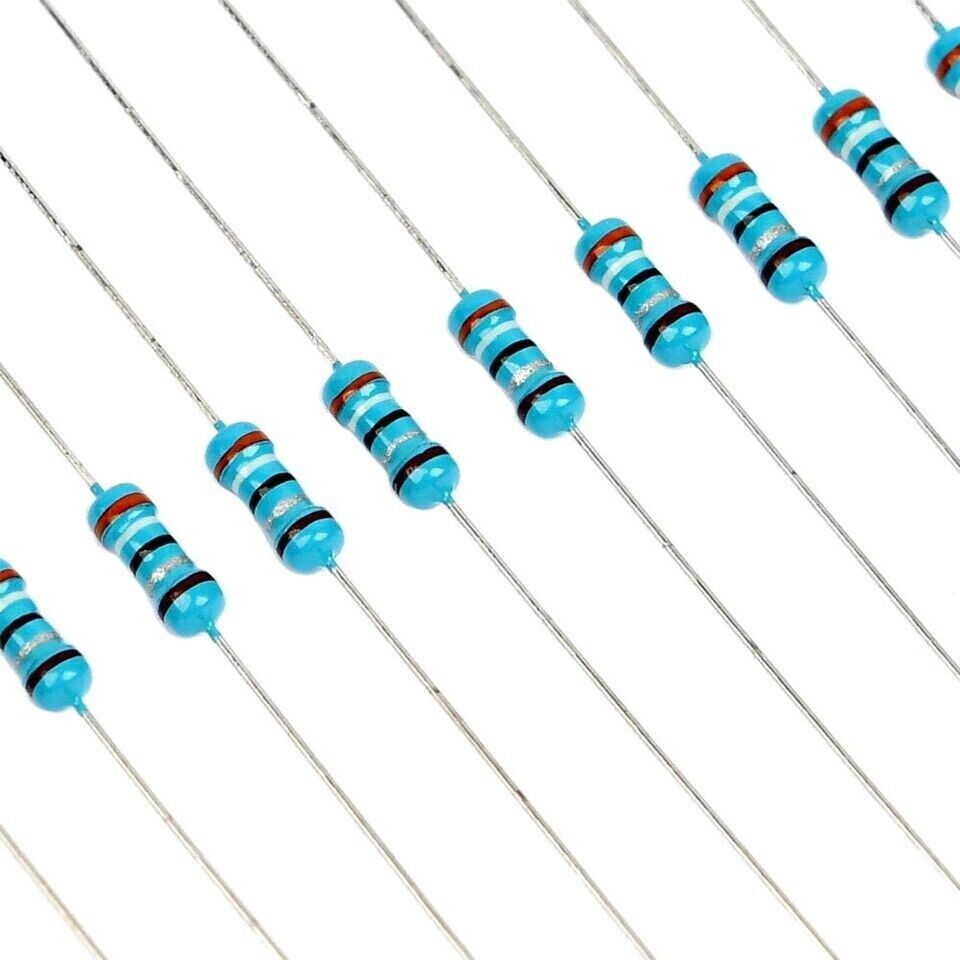 600pcs Resistors Assortment Kit 30Values 10R-1M 1/4W 1% Metal Film Set ...