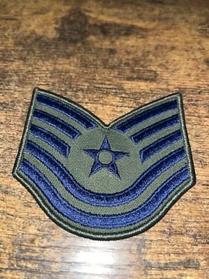 Vintage US Air Force Tech Sergeant Rank Patch Insignia E-6 E6 USAF NOS ...