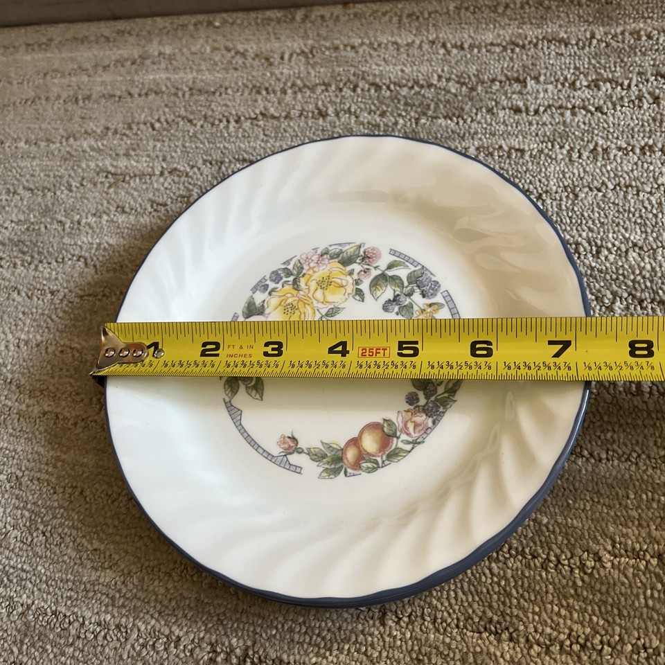 CORELLE Orchard Rose Swirl Pattern 12 Piece Dinnerware SET | eBay