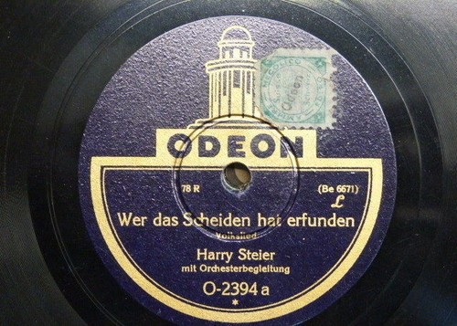 78rpm HARRY STEIER wer das scheiden hat erfunden / ich habe den ...