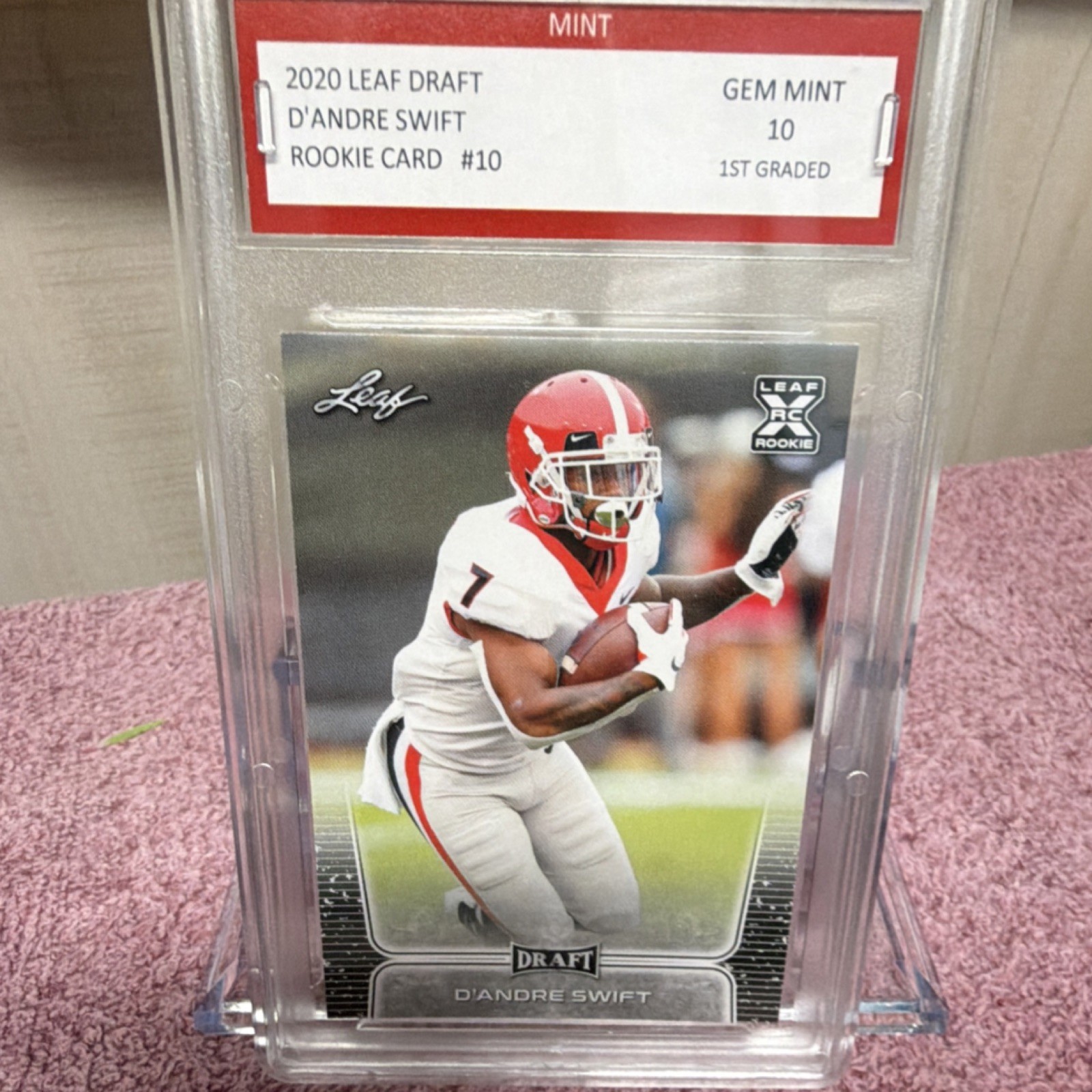2020 Leaf Draft D'Andre Swift #10 Rookie 1st Graded Georgia Bulldogs | eBay