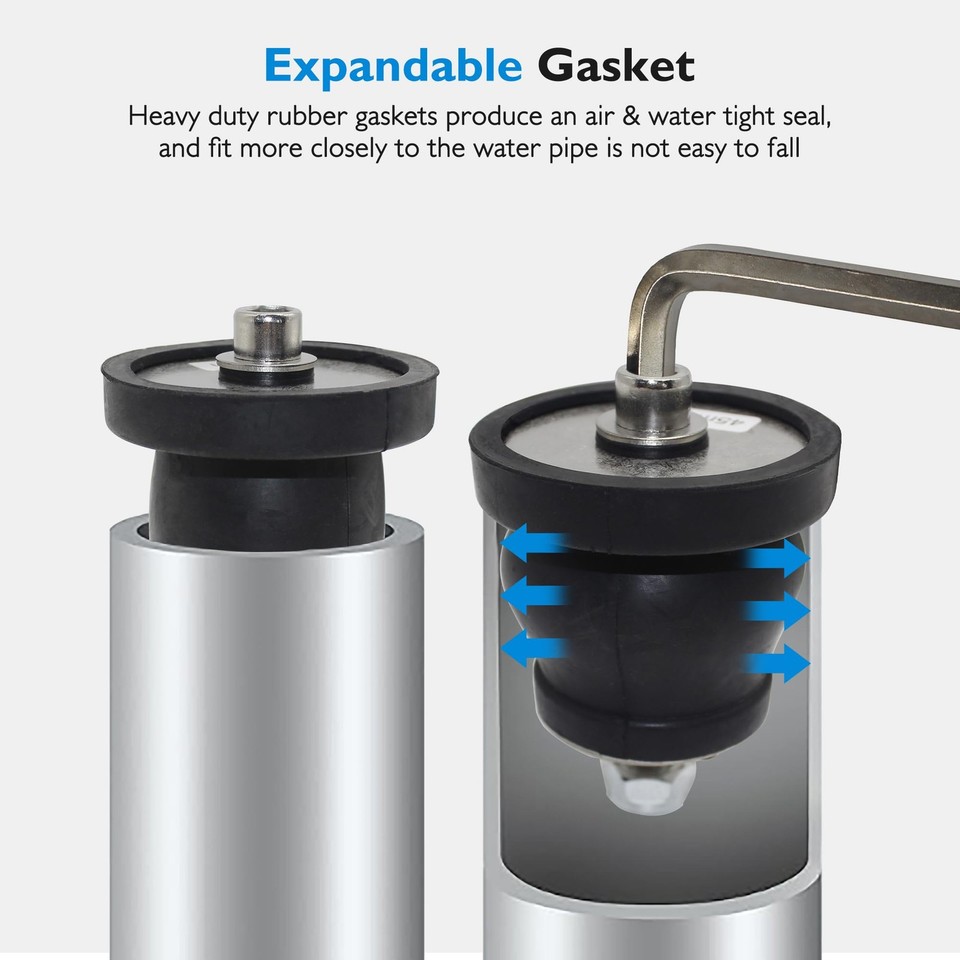 Expandable Mechanical Seal Cleanout Pipe Plug-Rubber Expansion Scupper ...