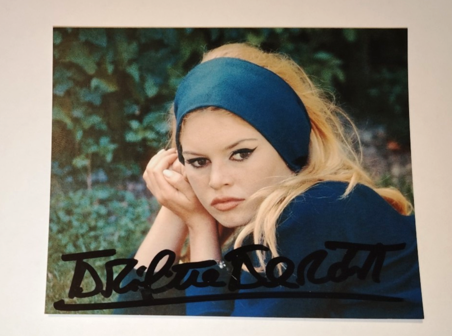AUTOGRAFO BRIGITTE BARDOT FOTO HAND SIGNED AUTOGRAPH FRANCIA KINO FILM ...