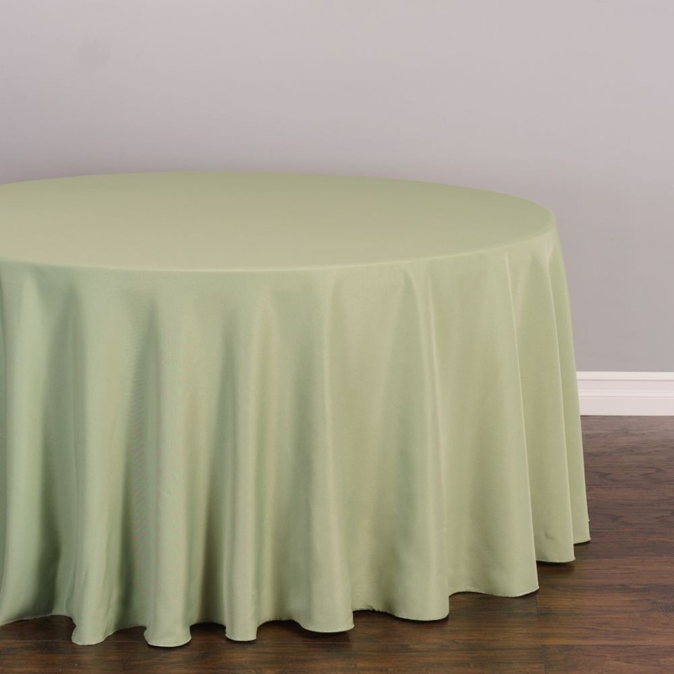 LinenTablecloth 108 in. Round Polyester Tablecloths, 33 Colors! | eBay