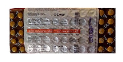 Zandu Ayurvedic Gandhak Rasayan (40tab) for Urticaria, Hives, Scabies ...