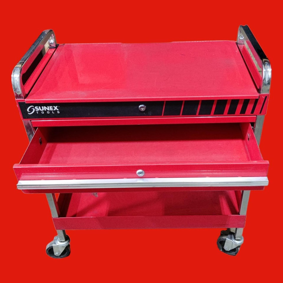 Sunex 8013A Tools Service Cart w/ Locking Top and Drawer | eBay