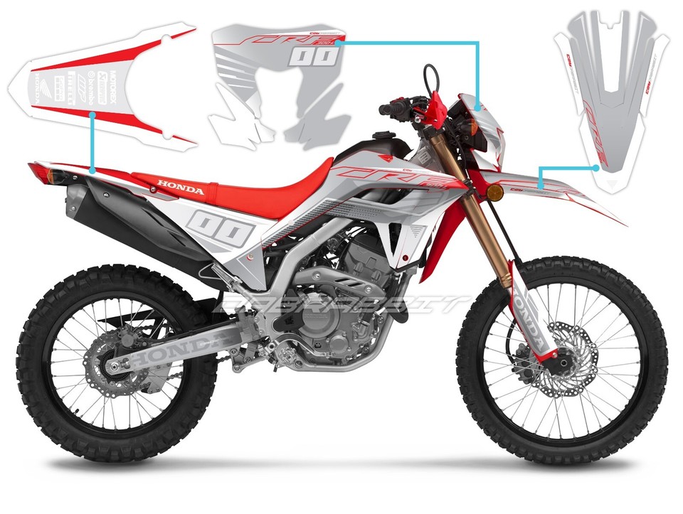 NEW Graphic kit for HONDA CRF 300L (2021~) Decal Sticker Kit (CST-WG ...