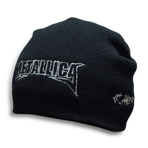 METALLICA black mens knitted warm beanie hat with embroidery rock metal ...