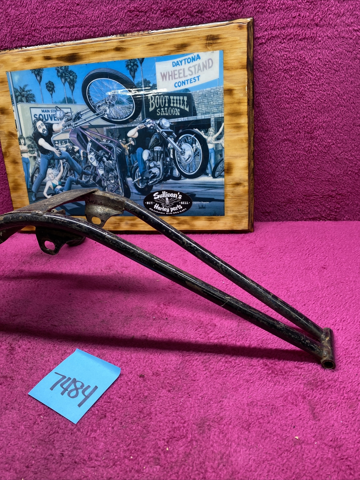 Yamaha frame cradle lower engine mount foot peg bracket kick stand Jt1 ...