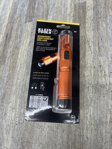 Klein Tools 56040 Rechargeable Focus Flashlight with Laser NEW SEALED ...