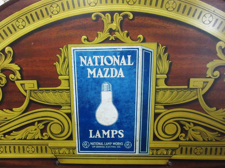 1920's Antique National Mazda Lamp Works Counter Display | eBay