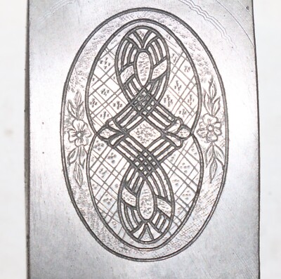 INFINITY LOOP KNOT DESIGN Antique Vintage Jewelry Making Hub Die Stamp ...