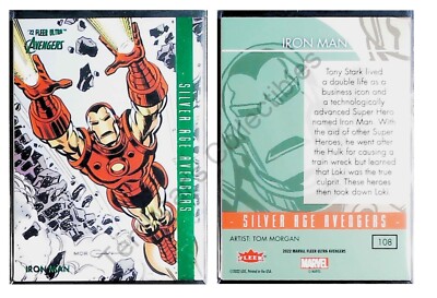 Iron Man #108 [Green] 2022 Marvel Fleer Ultra Avengers Silver Age ...