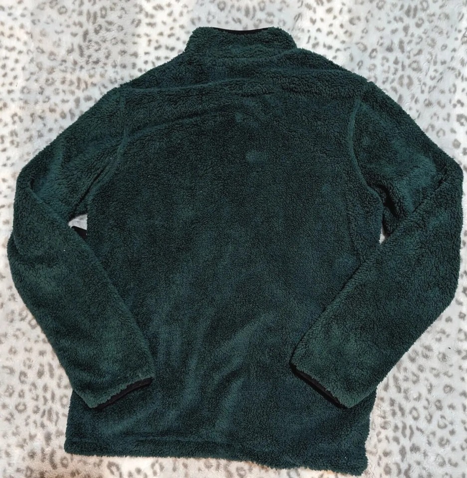 $80 RALPH LAUREN CHAPS Sherpa Thick Pile Fleece Jacket Forest Green ...