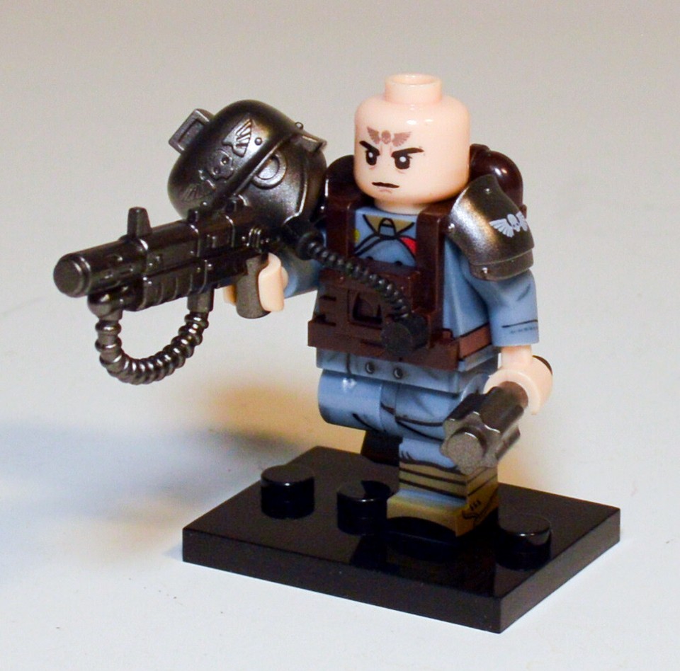Custom LEGO Warhammer 40k Imperial Guard Death Korps Brick Mini Figures ...