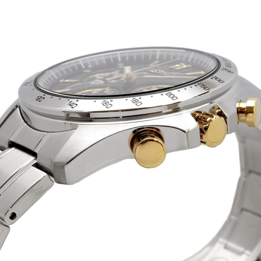 Seiko SELECTION Spirit SBTR015 Analog Men's Watch Black Gold Silver ...