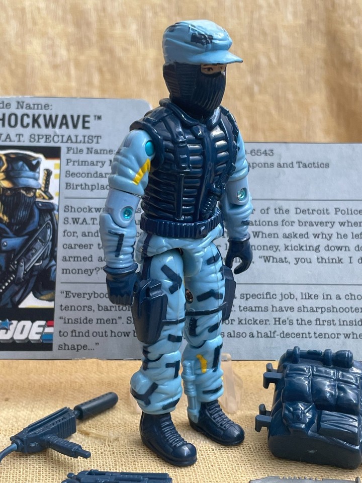 1988 Vintage GI Joe SHOCKWAVE v1 Figure 100% Complete w/ Excellent File ...