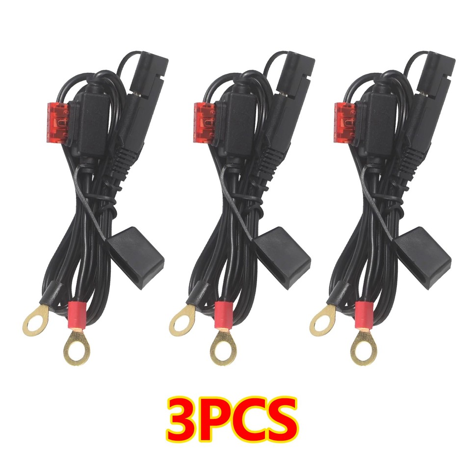 2FT Battery Terminal Ring Sae Connector Harness Charger Cable Extension ...