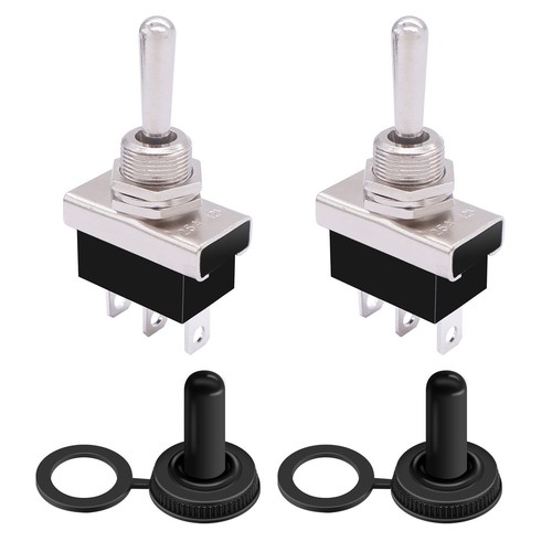 2Pcs Momentary Toggle Switch 12V 25A SPDT (ON)/Off/(ON) 3 pin 3 ...