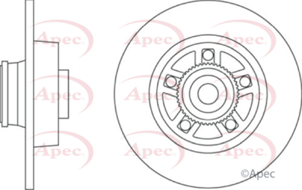 Fits Renault Trafic 2001-2015 Vauxhall Vivaro 2001-2 Brake Disc Rear ...