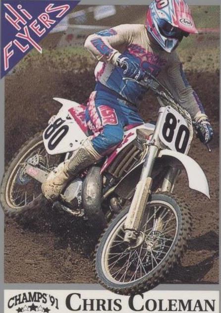 1991 Champs Hi Flyers AMA Motocross - Chris Coleman #33 for sale online ...