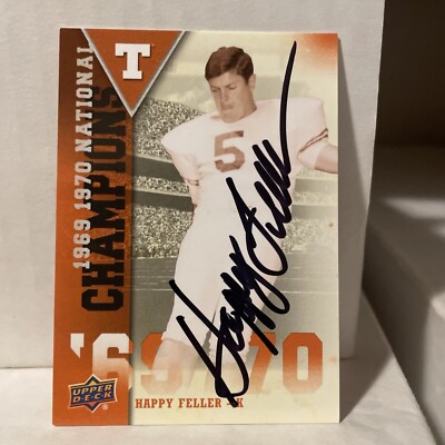 Happy Feller Texas Longhorns Autographed Card | eBay