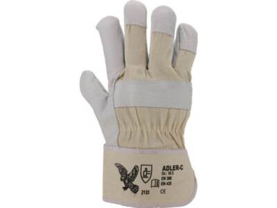 12er PACK(Paar) ASATEX ADLER-C Handschuhe Adler-C Gr.10,5 naturfarben ...