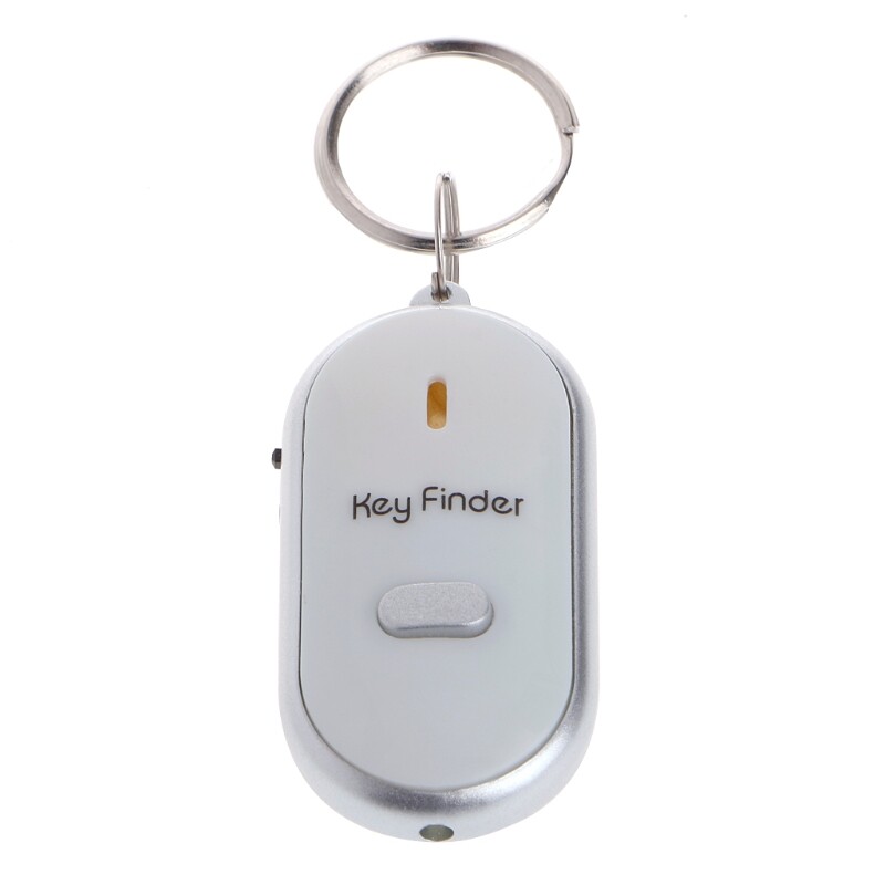 LED Key Finder Locator Find Lost Key Chain Keychain Whistle Sound ...