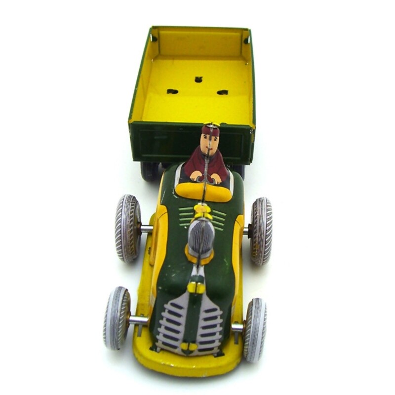 Tractor Wind Up Toy Tractor Model Vehicle Toy Retro Wind Up Toy Farm ...
