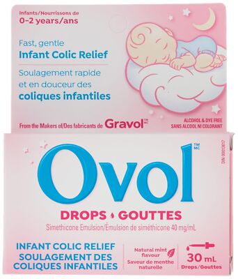 Ovol Drops - Fast Gentle Infant Colic Relief 30mL 30 ml (Pack of 1) | eBay