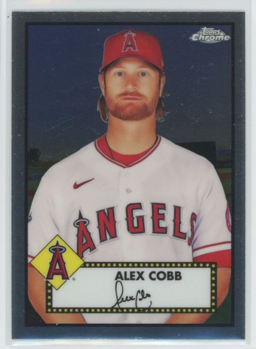 2021 Topps Chrome Platinum Anniversary Alex Cobb Los Angeles Angels ...