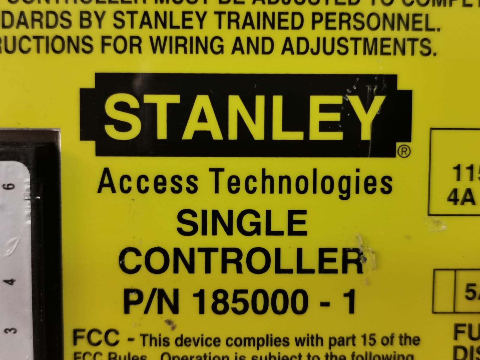 STANLEY 185000-1 MC521 REV.M/V.6.11 SINGLE CONTROLLER | eBay