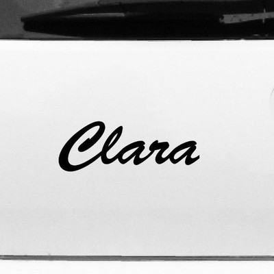 Clara 21cm Children's Room Name Tattoo Sticker Decor Film Car Window ...