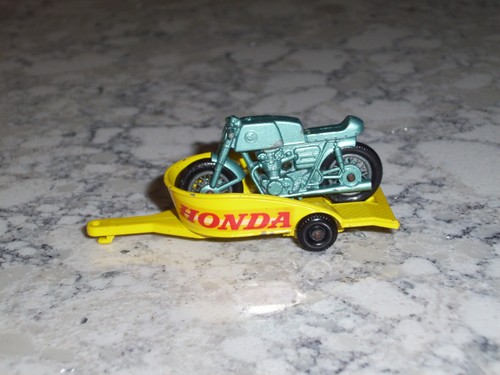 LESNEY MATCHBOX No. 38 HONDA MOTORCYCLE W / TRAILER | eBay