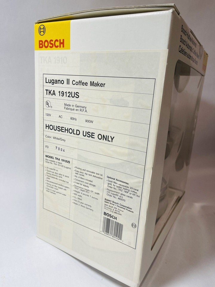 Vintage RARE Bosch Drip Coffee Maker 10-cup Made In Germany TESTED | eBay