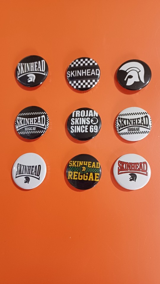 SKINHEAD Ska Mod Scooterist Badge Set of 9 | eBay UK