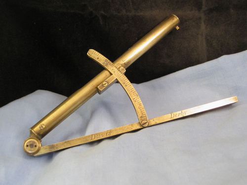 VICTORIAN ANTIQUE BRASS DAVIS OF DERBY LEVEL CLINOMETER TOOL INSTRUMENT ...