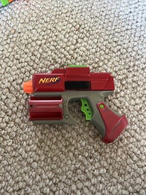 RED Nerf Crossfire Sidearm Pistol Revolver Dart Tag Gun strikefire ...