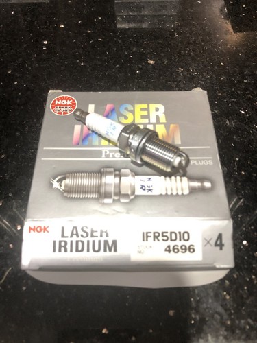 REAL GENUINE NEW NGK OEM+ Laser Iridium Spark Plugs 4-Pack 4696 IFR5D10 ...